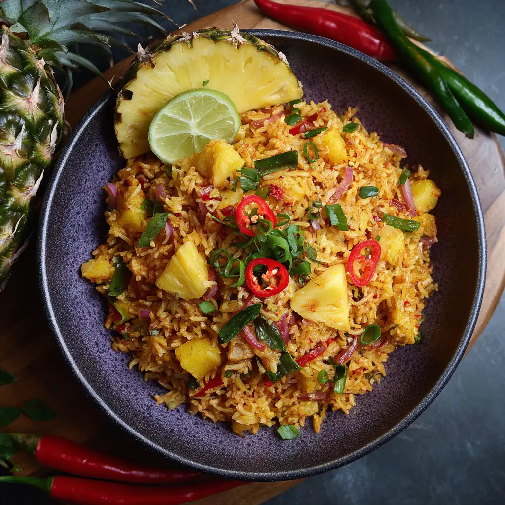 Pineapple Fried Rice Recipe Easy Homemade Tropical Style Meal
