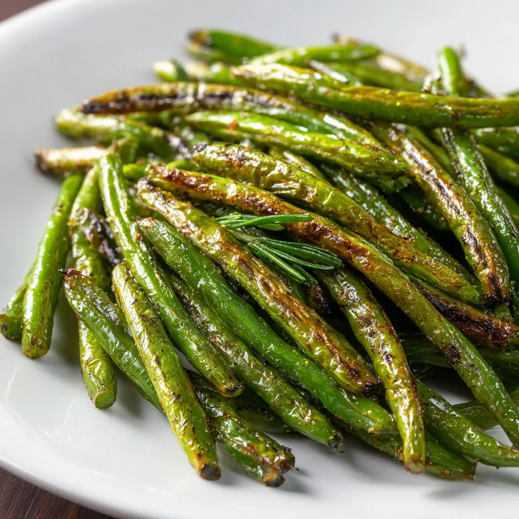 Roasted Green Beans Easy Oven Recipe Crispy Healthy Side Dish