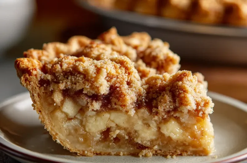 Apple pie with crumb topping classic homemade dessert recipe