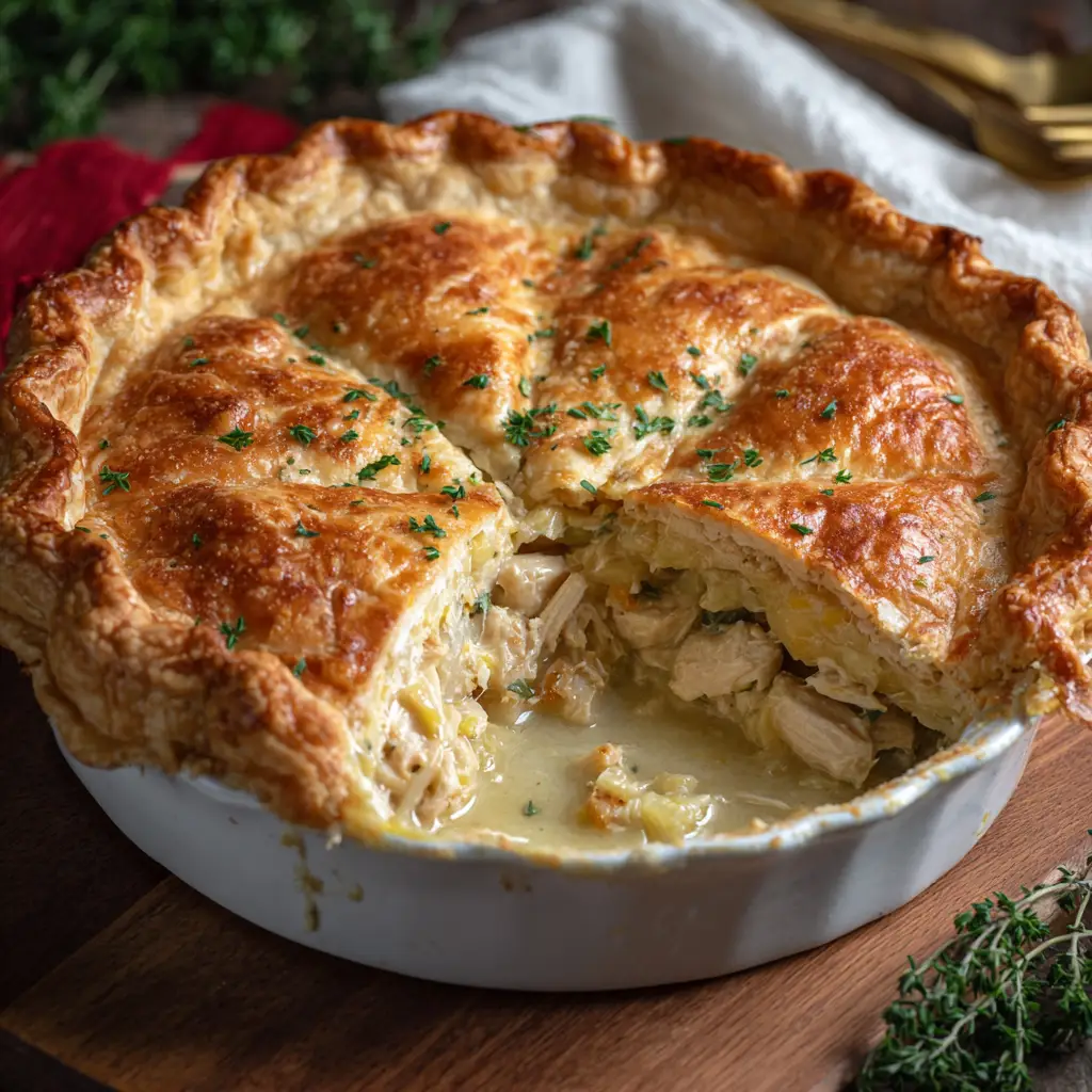 Easy Chicken Pot Pie With Pie Crust Simple Homemade Comfort Recipe