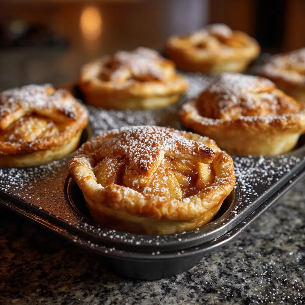 Mini Apple Pies in Muffin Tin Recipe | Easy Homemade Dessert