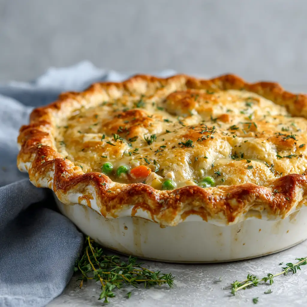 Easy Chicken Pot Pie With Pie Crust Simple Homemade Comfort Recipe